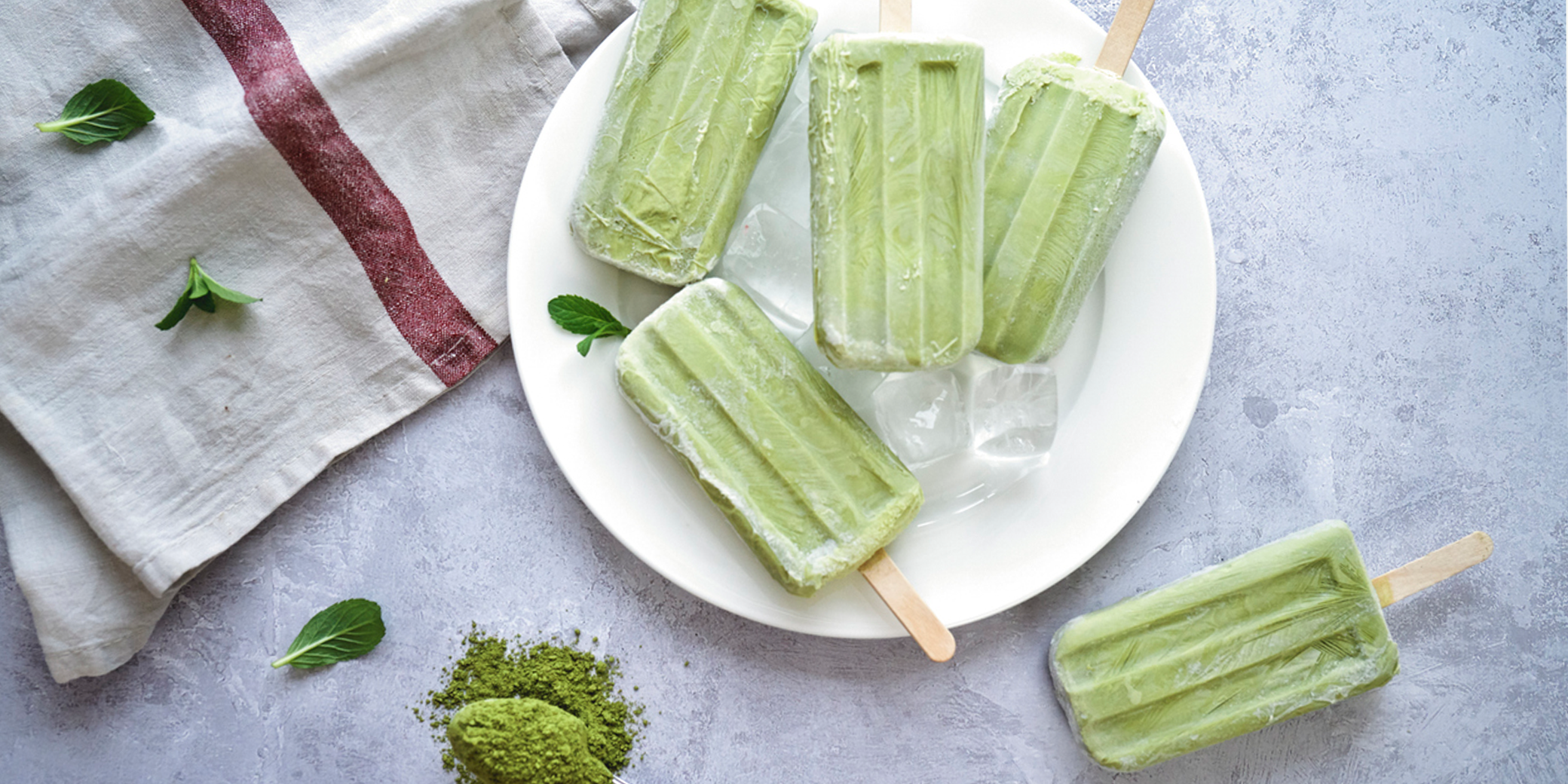 Matcha-Green Popsicles - PlantFusion