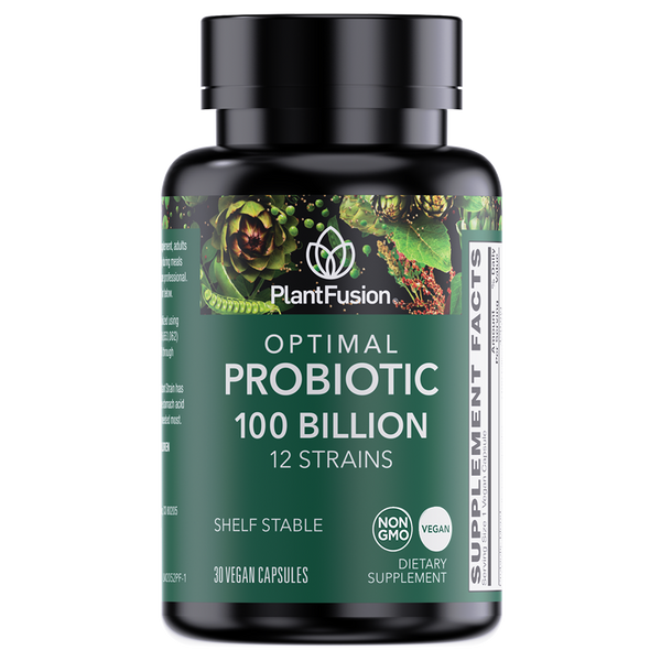 Vegan Probiotic - 100 Billion CFU, 12 Strains - PlantFusion