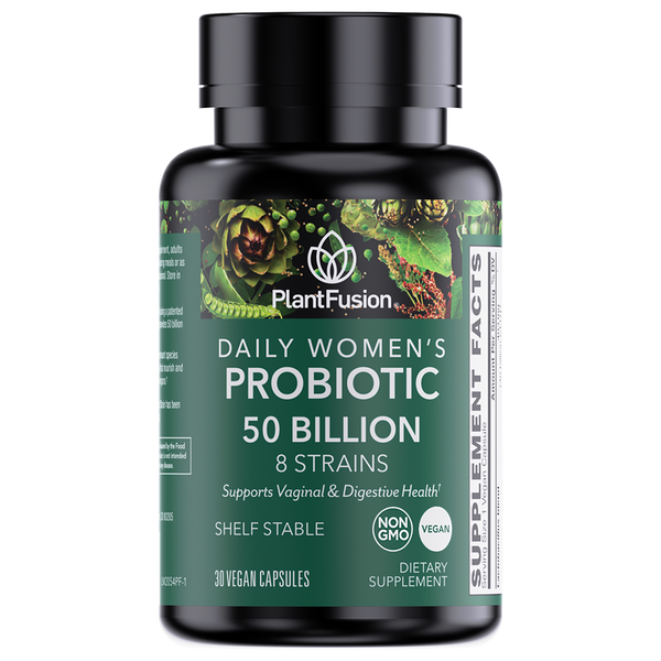 Vegan Women’s Probiotic 50 Billion CFU, 8 Strains - PlantFusion