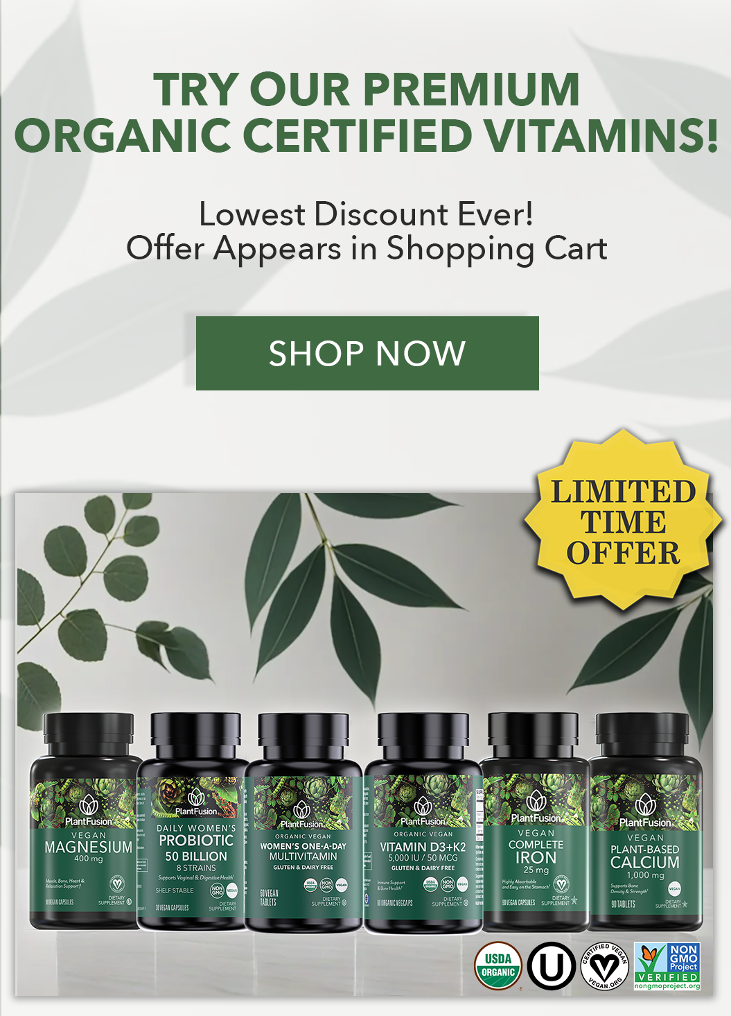 PlantFusion: Authentic, 100% plant-based, nutrient-dense products